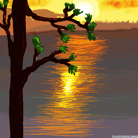 Sunset At Lake Tahoe~ - FlipAnim