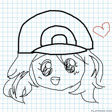 Pokemon Serena - Ash Hat - FlipAnim