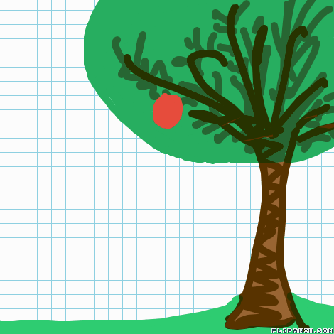 Falling Apple and Worm JPP - FlipAnim