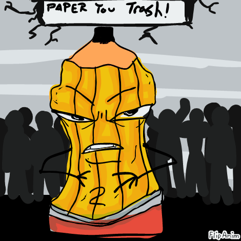 paper vs pencil Rap Battle - FlipAnim